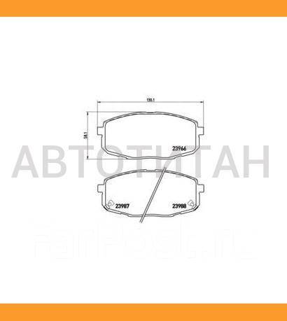 Тормозные колодки Hyundai Creta, Brembo купить в Новосибирске по цене ...
