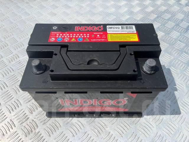 Аккумулятор CMF57412 12V/74AH большие клеммы, Solite, кальциевый ...