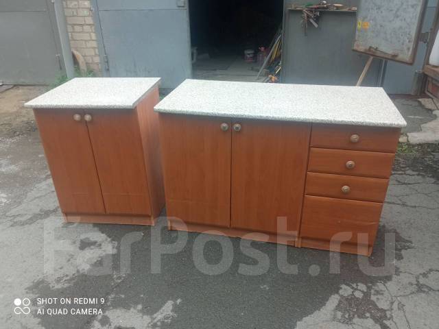 Кухня нижние шкафы, б/у, в наличии. Цена: 3 000₽ во Владивостоке