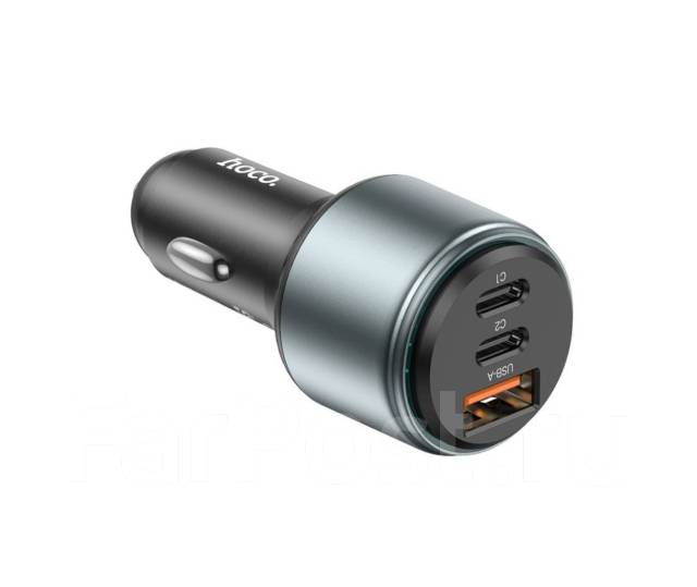 Автомобильное зарядное устройство Hoco NZ9 Type-C 65W + 30W + USB 18W ...