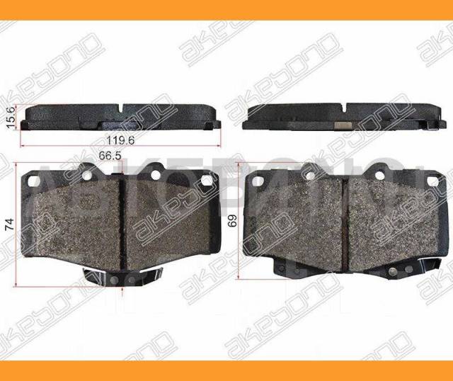 Тормозные колодки Toyota Corolla, Akebono купить в Екатеринбурге ...