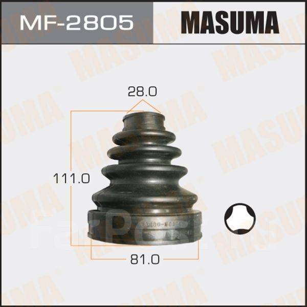 Пыльник ШРУСа (резина) Masuma [MF2805] купить во Владивостоке по цене ...