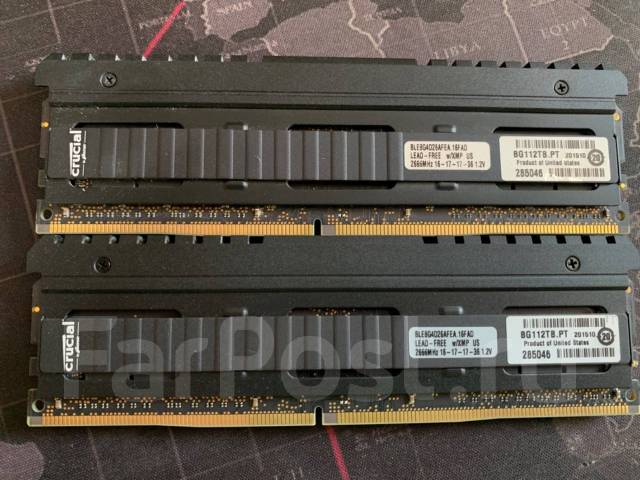 Оперативная память Ballistix Elite 16gb Ddr4 16 гб б у в наличии