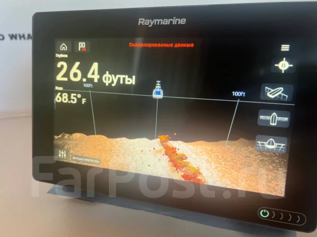 Картплоттер Raymarine Axiom 9 RV с датчиком эхолота RV100, новый, в ...