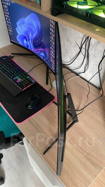 Изогнутый монитор 27 дюймов, 2к 144Ггц, Mucai, ЖК (LCD, LED, QLED), 27 ...