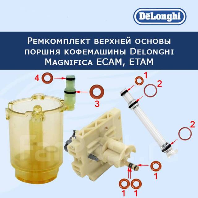 Dd-8. Ремкомплект уплотнителей для кофемашины Delonghi, новый, в ...