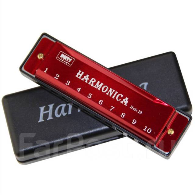 Губная гармошка Harmonica с 10 отверстиями, новый, в наличии. Цена: 400 ...