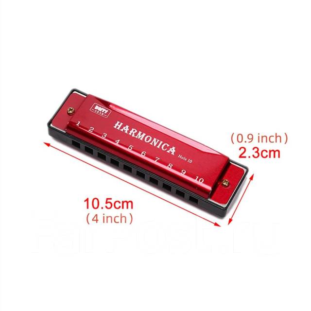 Губная гармошка Harmonica с 10 отверстиями, новый, в наличии. Цена: 400 ...