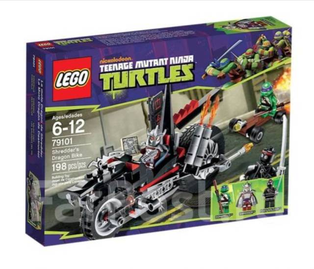 Лего Lego Черепашки-ниндзя 79101 Мотоцикл Шредера Оригинал, б/у, в ...