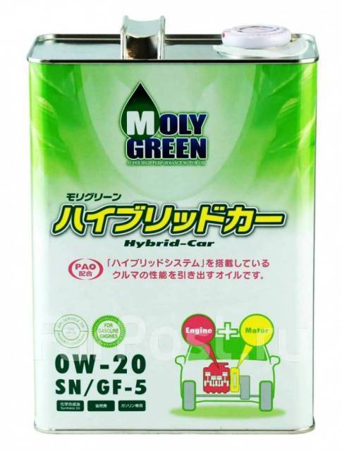Масло моторное MOLY Green Hybrid SP SP/GF-6 4л, 4,00 л. в наличии. Цена ...