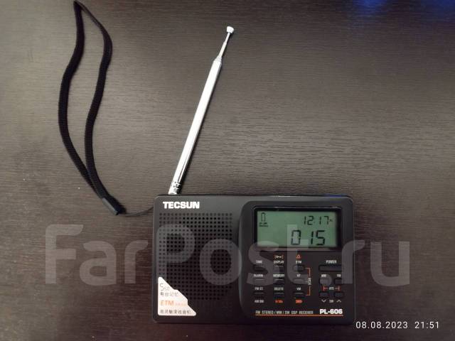 Радиоприемник Tecsun PL-606, б/у, в наличии. Цена: 2 800₽ во Владивостоке