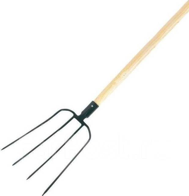 Вилы 4-х рогие сенные с Черенком, новый, в наличии. Цена: 280₽ во ...