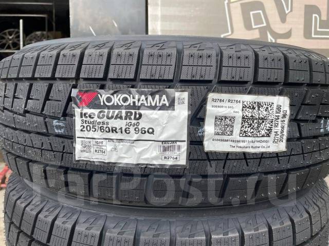 Yokohama Ice Guard IG60, 205/60 R16 96Q, 16", 1 шт, в наличии, 205 мм, 60 %, радиальный. Цена ...