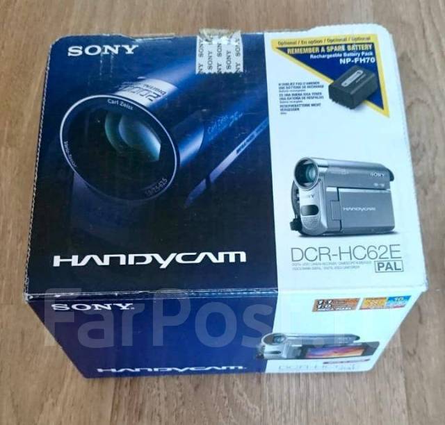 Видеокамера кассетная SONY DCR-HC62E аналоговая, с объективом, б/у, в ...