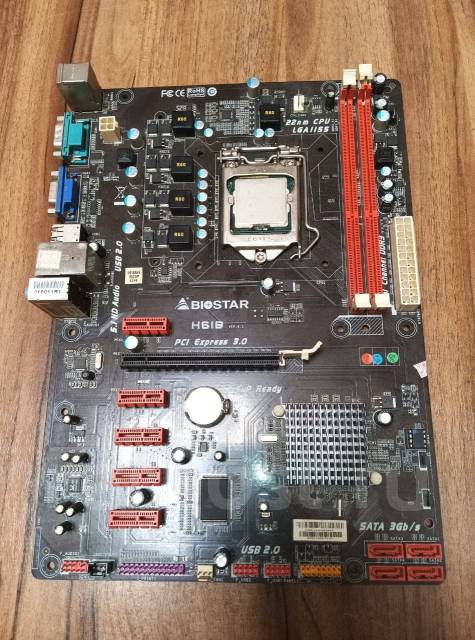 Материнская плата Biostar H61B, LGA1155, б/у, в наличии. Цена: 3 000 ...