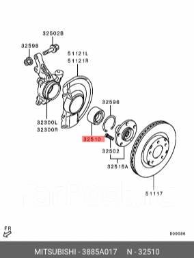 Подшипник ступичный передний Mitsubishi с ABS 3885A017/40210W010P ...