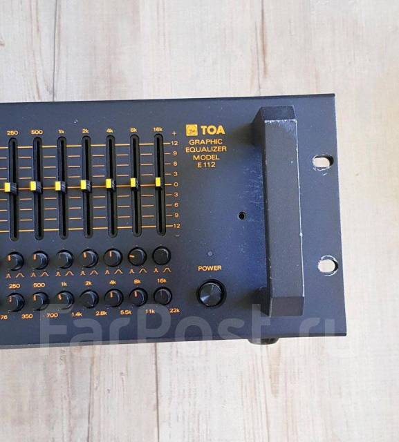 TOA Graphic Equalizer Model E112 эквалайзер Громкость Япония, б/у, в ...