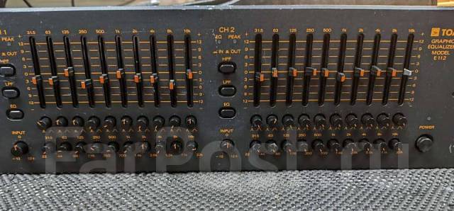TOA Graphic Equalizer Model E112 эквалайзер Громкость Япония, б/у, в ...