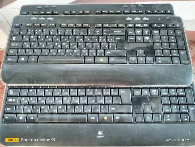 Беспроводная клавиатура Logitech, б/у, в наличии. Цена: 500₽ во ...