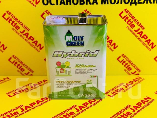 Моторное масло Moly Green Hybrid 0W20 / 4 л. Japan, синтетическое, 4,00 ...