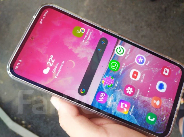 Samsung Galaxy А54 5G, 128 гб, 6.40", моноблок, фиолетовый, 3G, 4G LTE ...