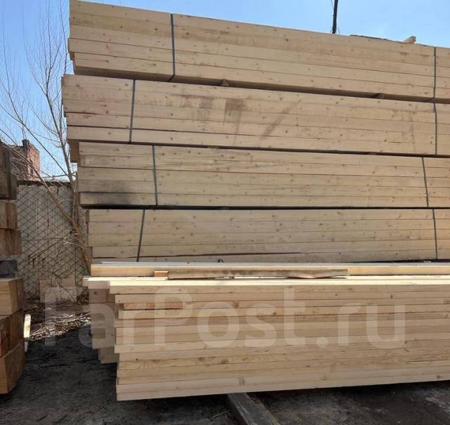 Доска обрезная 40х150х4000 во Владивостоке, в наличии. Цена: 432₽
