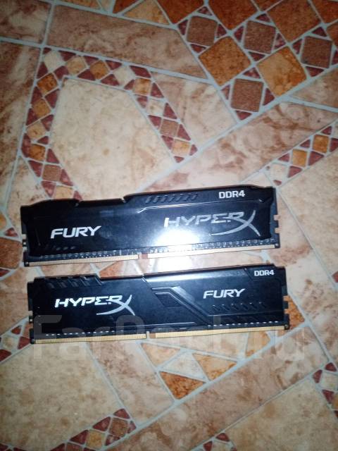 Оперативная память Hyperx Fury Ddr4 3200 мгц 16 гб б у в наличии