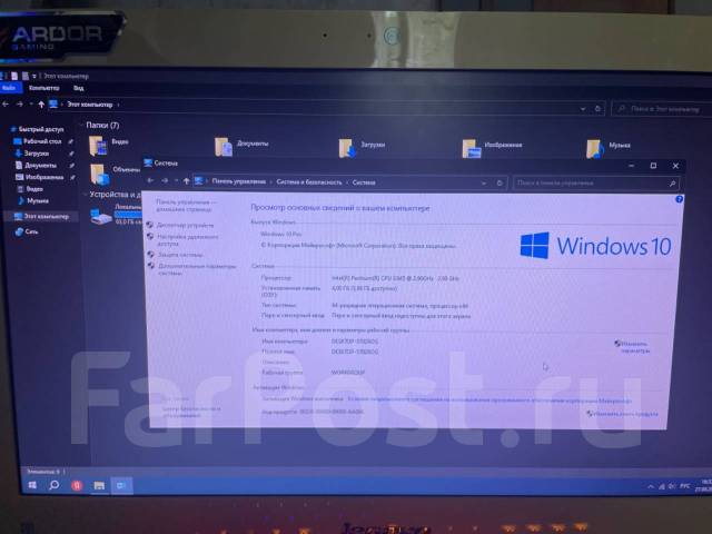 Моноблок Lenovo C340 + SSD 128 Гб, б/у, в наличии. Цена: 15 000₽ во ...