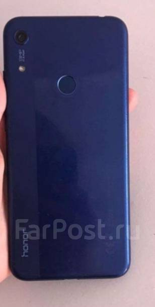 Honor 8a, 32 гб, моноблок, синий, 3G, 4G LTE, Dual-SIM, б/у, в наличии ...