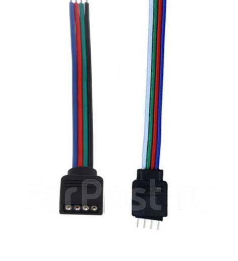 Коннектор 4 pin для RGB ленты (папа-мама), новый, в наличии. Цена: 50 ...