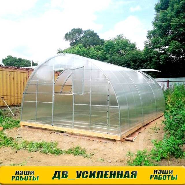 Каркас теплицы из поликорбоната ДВ Люкс 4x10, новый, в наличии. Цена ...