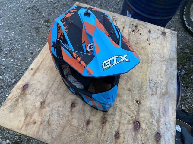 Мото шлем кроссовый GTX, новый, в наличии. Цена: 5 500₽ во Владивостоке
