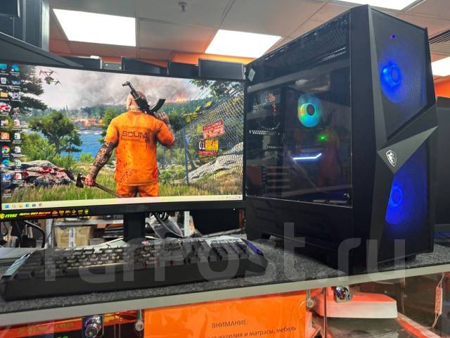 Игровой MSI Ryzen 7, 32Гб, SSD 1Тб, RTX 4060! монитор 24 144Гц ...