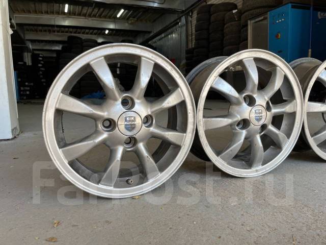 Литые диски R14 4x100 K&K KC290 Б/У, 14", 1 шт, 67,1 мм. 4 шт, в ...