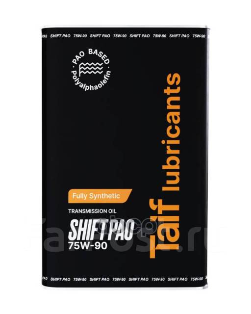 Масло Трансмиссионное Shift Gl-4/Gl-5 Pao 75W-90, 4L TAIF Lubricants ...