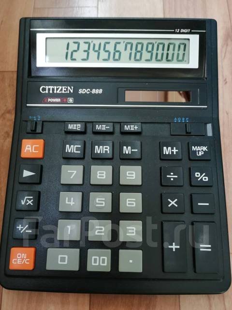 Калькулятор Citizen sdc-888, в наличии. Цена: 700₽ во Владивостоке