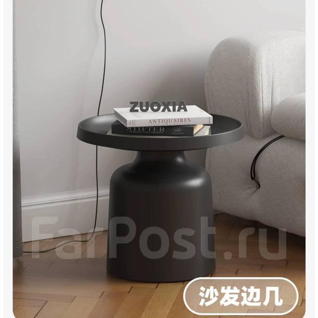 Столик журнальный "Кованный металл", круглый, чёрный, 33,0 см, 44,0 см ...