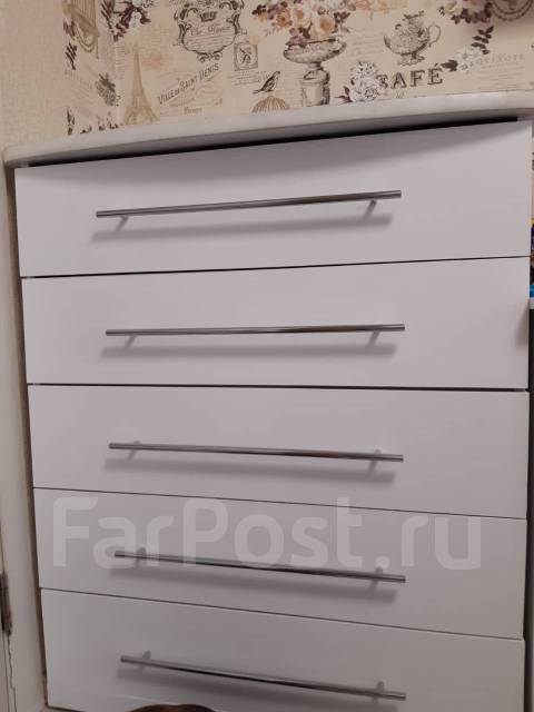 Комод, количество ящиков: 5, белый, 90,0 см, 107,0 см, 50,0 см, б/у, в ...