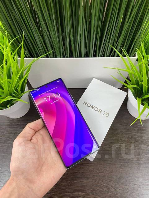 Смартфон Honor 70 8|256Gb Midnight Black как новый во Владивостоке, 6. ...