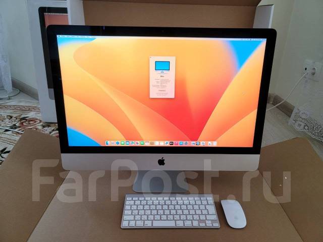 Apple iMac 27"Core i5 3.7 ГГц, 64 ГБ DDR4, 512GB SSD, RD 580-8Gb, б/у ...