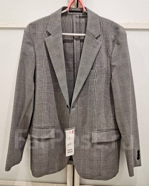 Пиджак мужской серый Uniqlo, размер L 175 /100A, новый, размер: 50, 100 ...