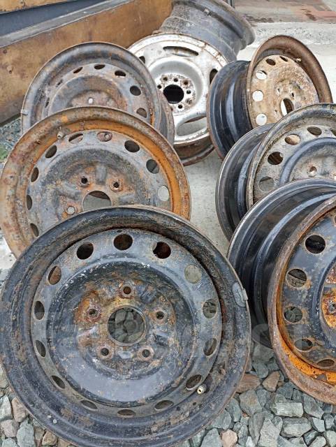 Диски, штамповка, Toyota, 14", 2 шт, 5x114.3, штампованные, 8 шт, б/у ...