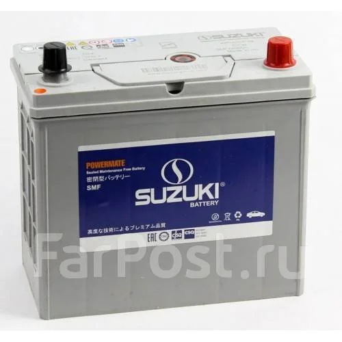Аккумулятор Suzuki 50B24L 45Ач 380А (Япония/-400р), кальциевый ...