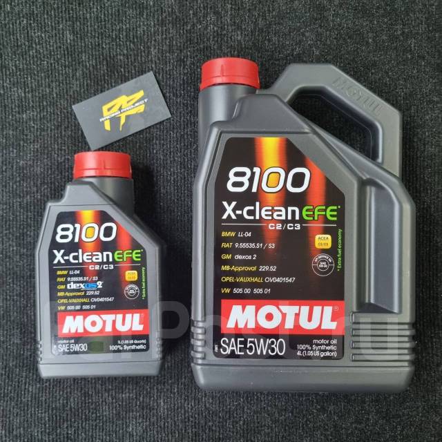 Моторное масло Motul 8100 X-clean EFE 5W-30 5л, синтетическое, 5,00 л ...