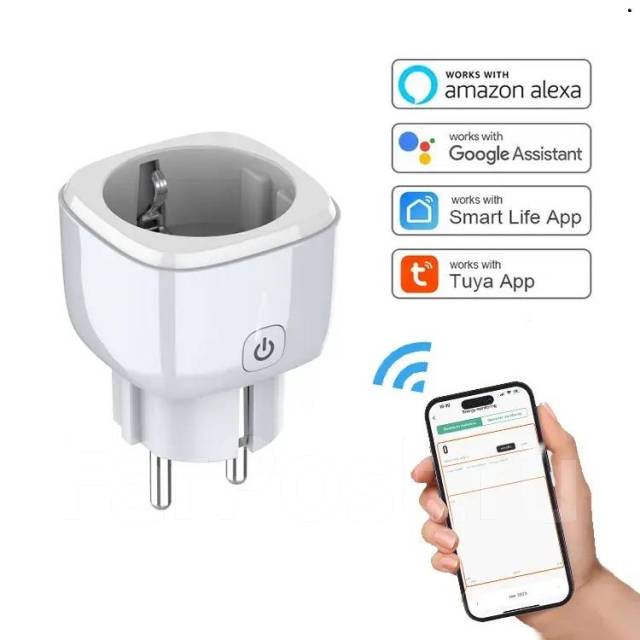 Умная розетка Wi-Fi 16A, новый, в наличии. Цена: 550₽ во Владивостоке