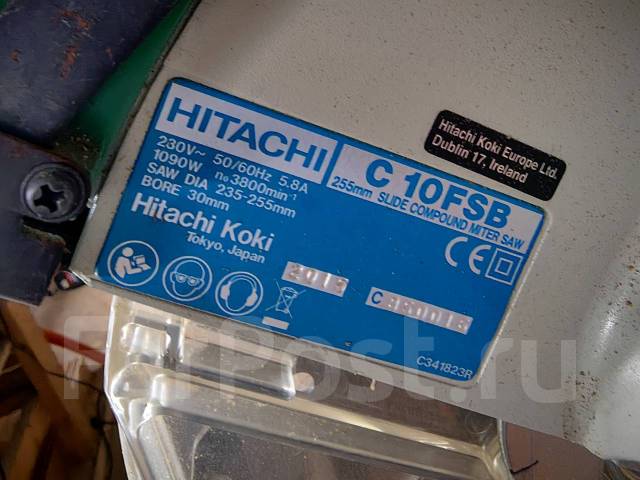 Торцовочная пила Hitachi C10FSB, б/у, в наличии. Цена: 60 000₽ во ...