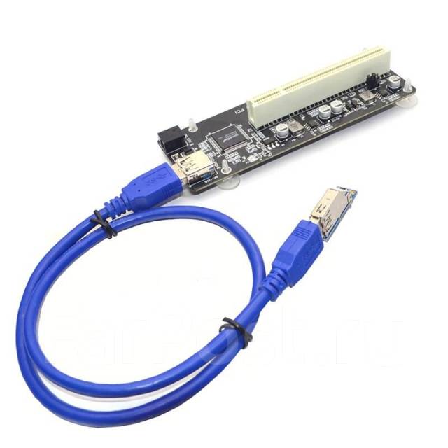 Новый. Переходник для звуковой карты, PCI-Ex на PCI, в наличии. Цена: 1 ...