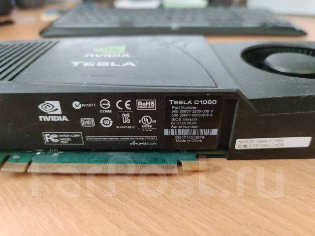 Nvidia Tesla C1060, б/у, в наличии. Цена: 4 500₽ во Владивостоке