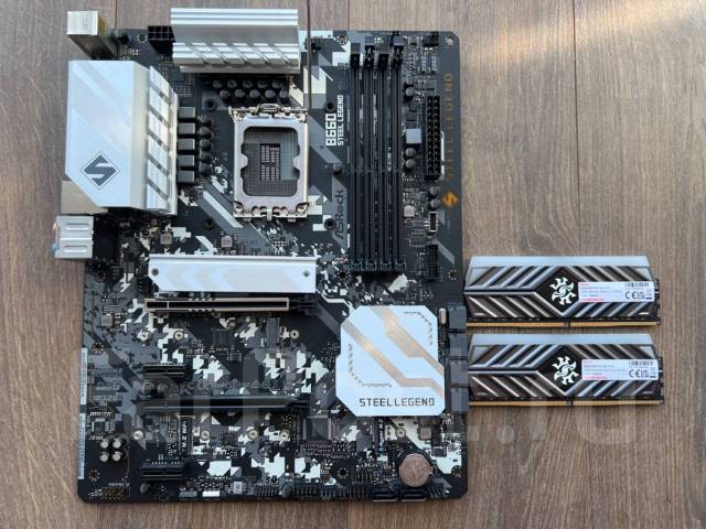 Материнская плата asrock b 660 steel legend + оперативная память ...