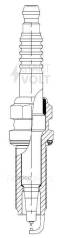 Свеча зажигания 22401-1VA1C (Аналог) Nissan Qashqai (J11), Rogue (J11 ...